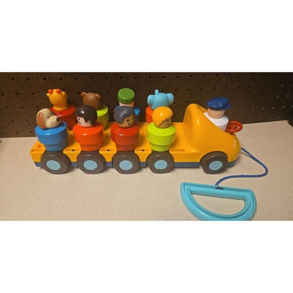 Battat | Toys | Vintage Battat School Bus Pull Along Toy With 9 ...